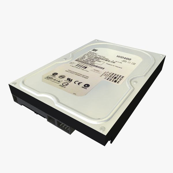3d internal hard disk hdd model