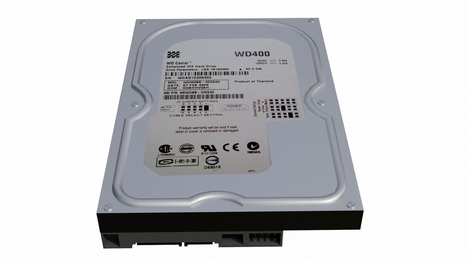 3d Internal Hard Disk Hdd Model