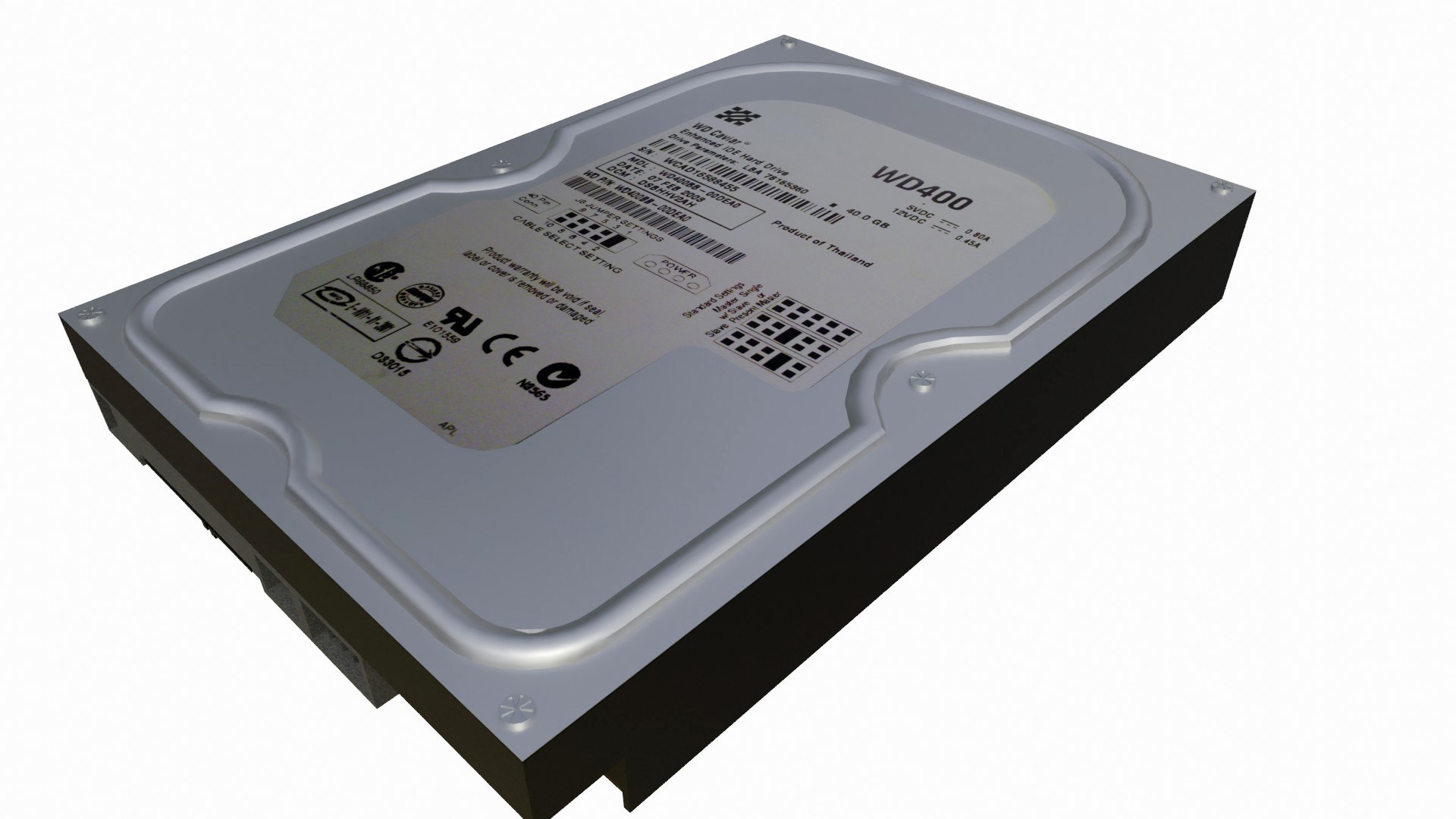 3d Internal Hard Disk Hdd Model