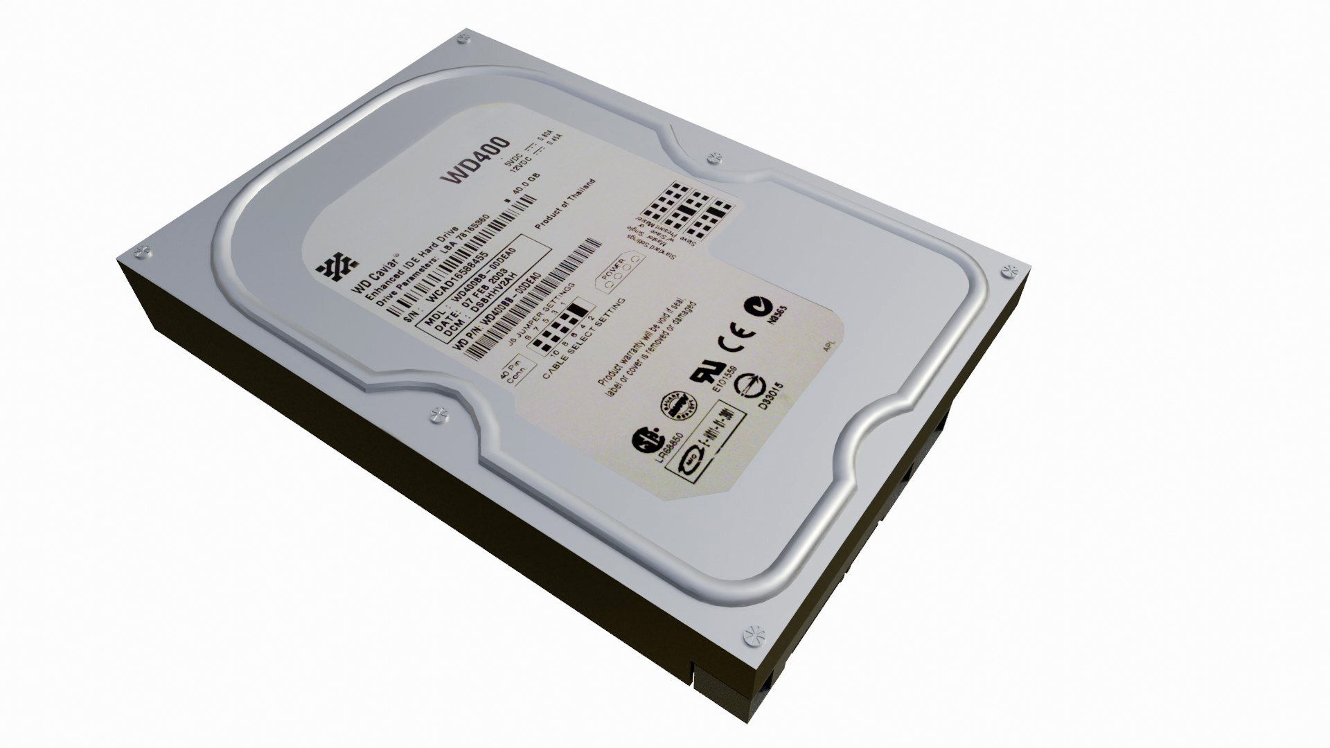 3d Internal Hard Disk Hdd Model