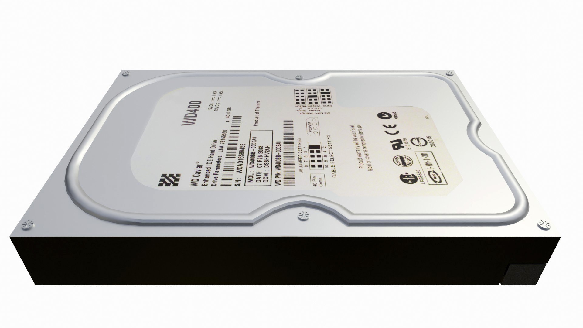 3d Internal Hard Disk Hdd Model