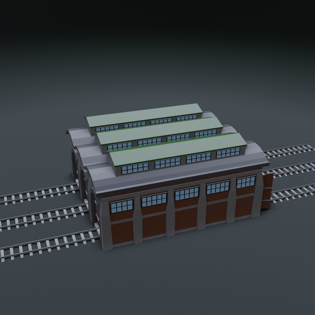 Railway Workshop 3D Model - TurboSquid 1549494