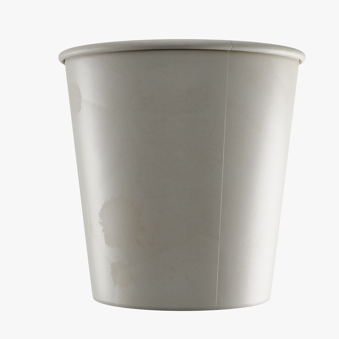 Vintage Paper Cups Model - TurboSquid 1657347