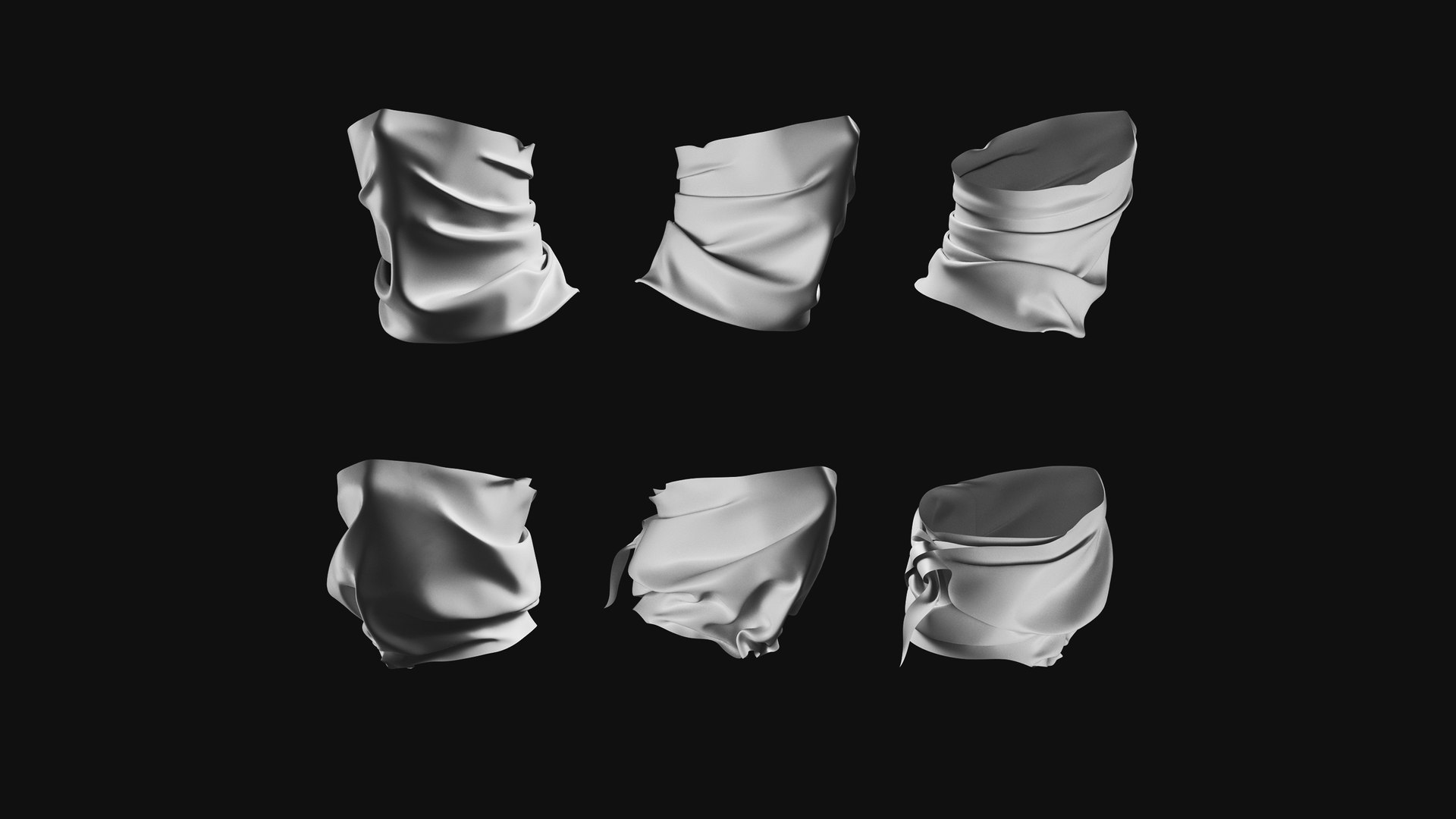 Basemesh Mask Bandama Headwear Collection 3D Model - TurboSquid 2195715