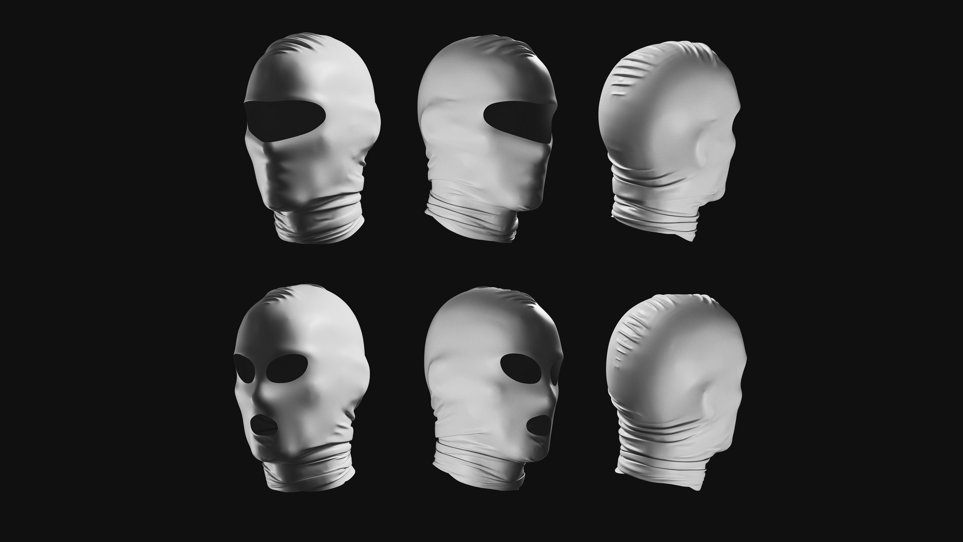 Basemesh Mask Bandama Headwear Collection 3D Model - TurboSquid 2195715