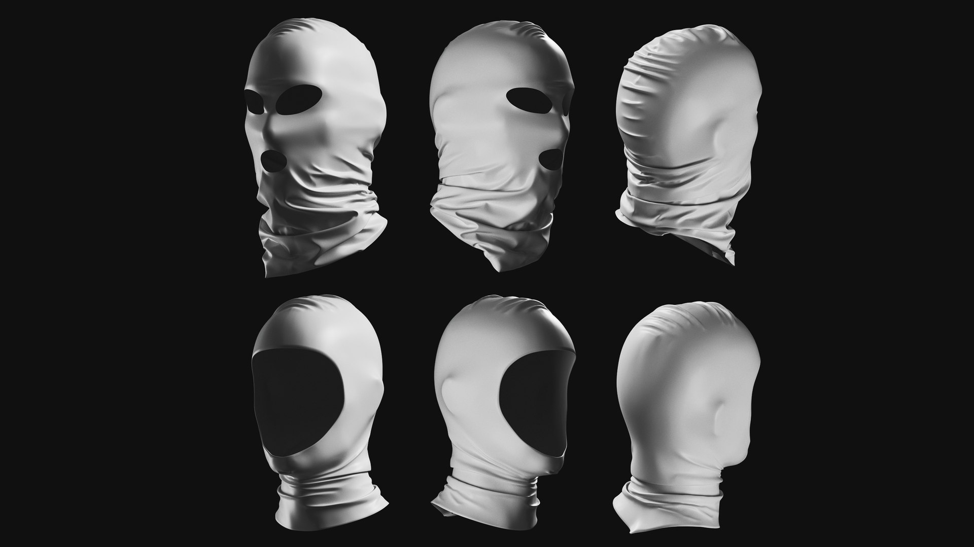 Basemesh Mask Bandama Headwear Collection 3D Model - TurboSquid 2195715
