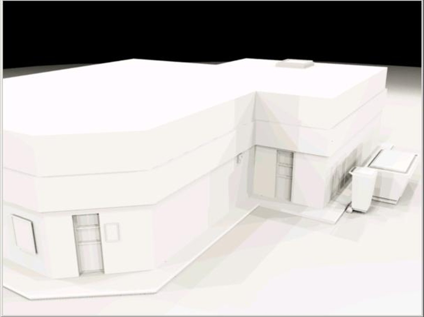 3d City Restaurant Diner Building Model