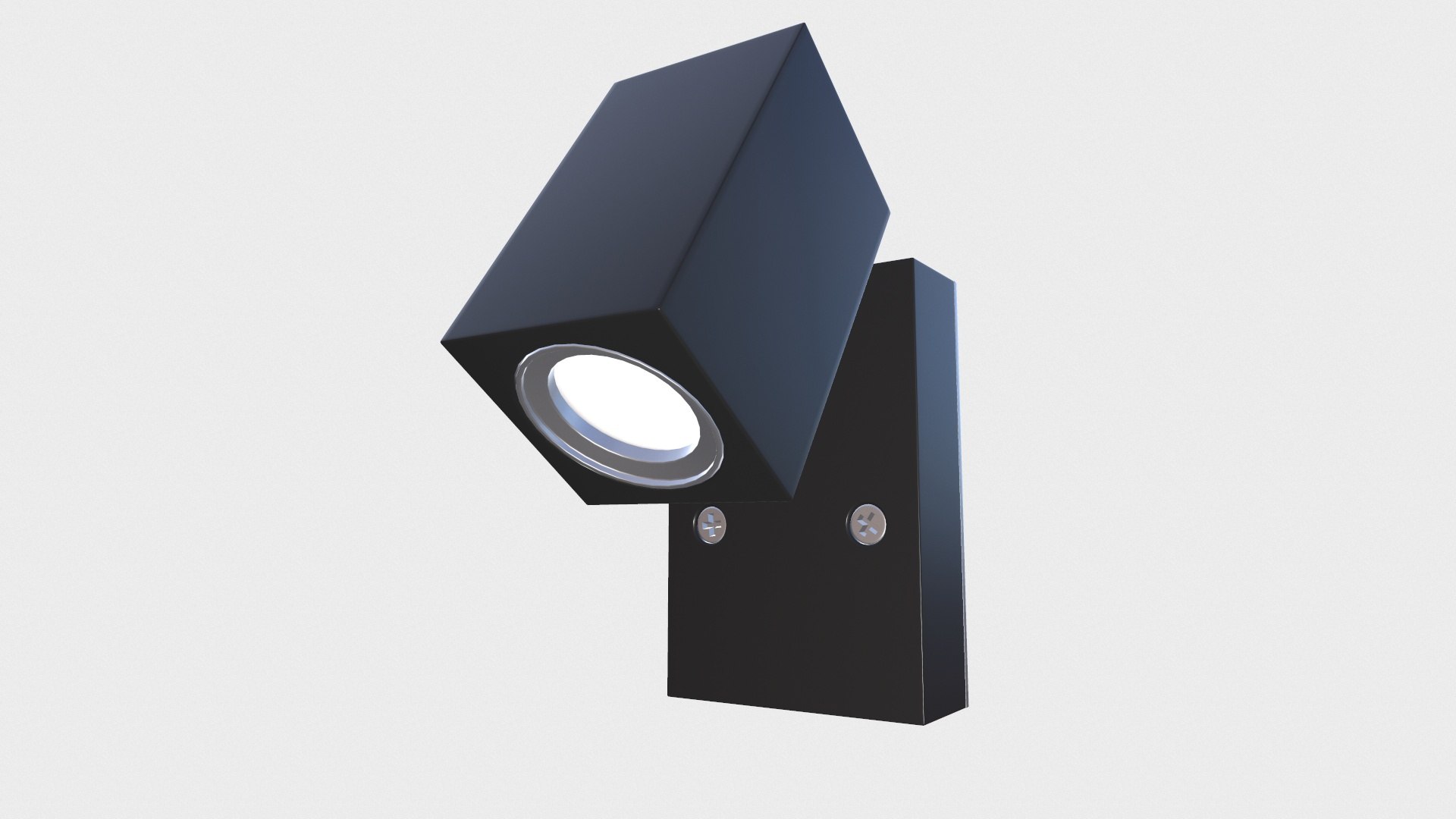 3D Black Wall Halogen Model - TurboSquid 2325154