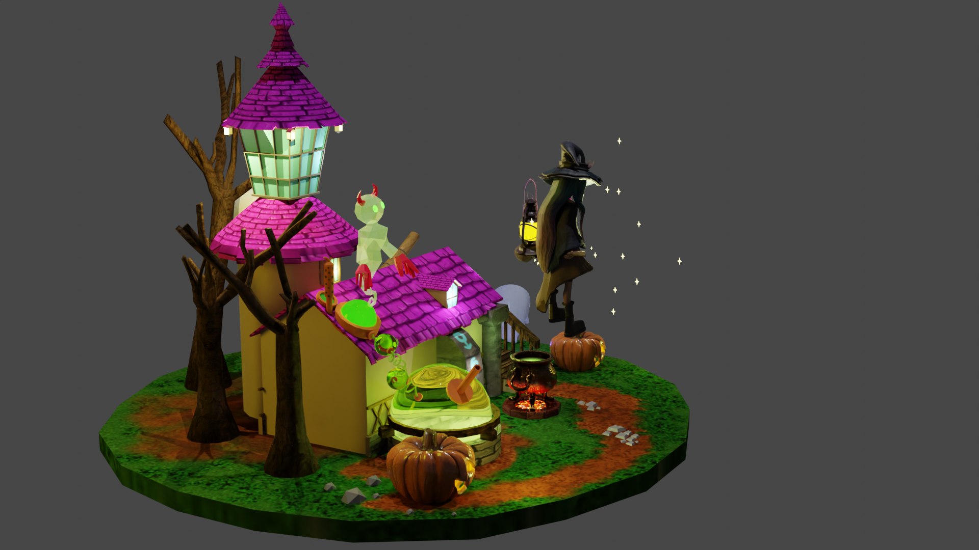 Witch House Model - TurboSquid 2269395