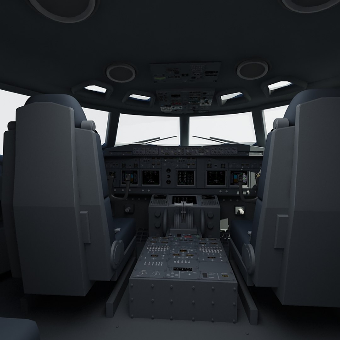 passenger interior cockpit 3d max