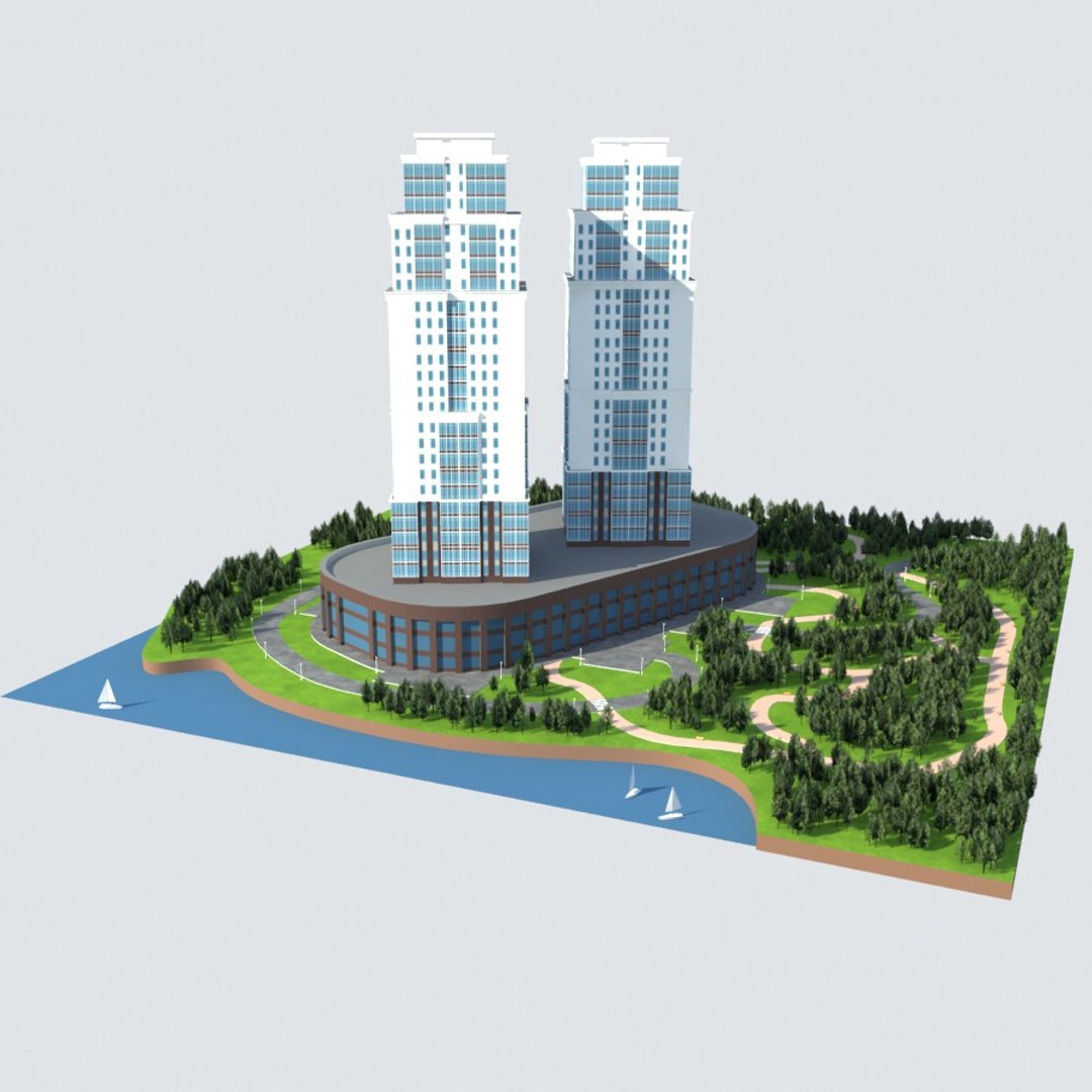 Buildings Environment 3d Max