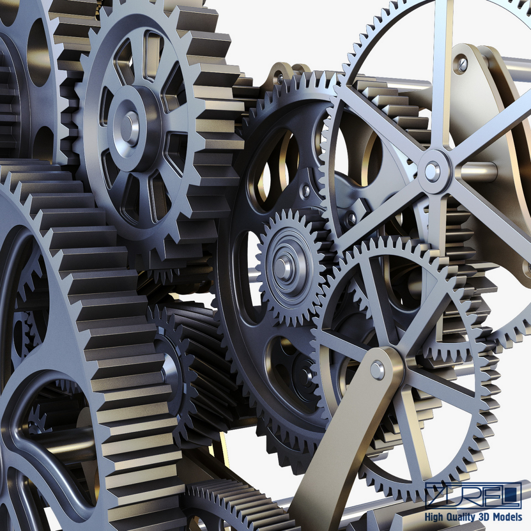 gear mechanism v 1 3d model