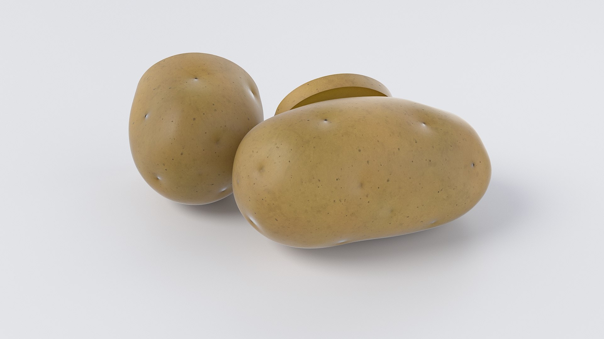 Cartoon Potato 3D Model - TurboSquid 2077811