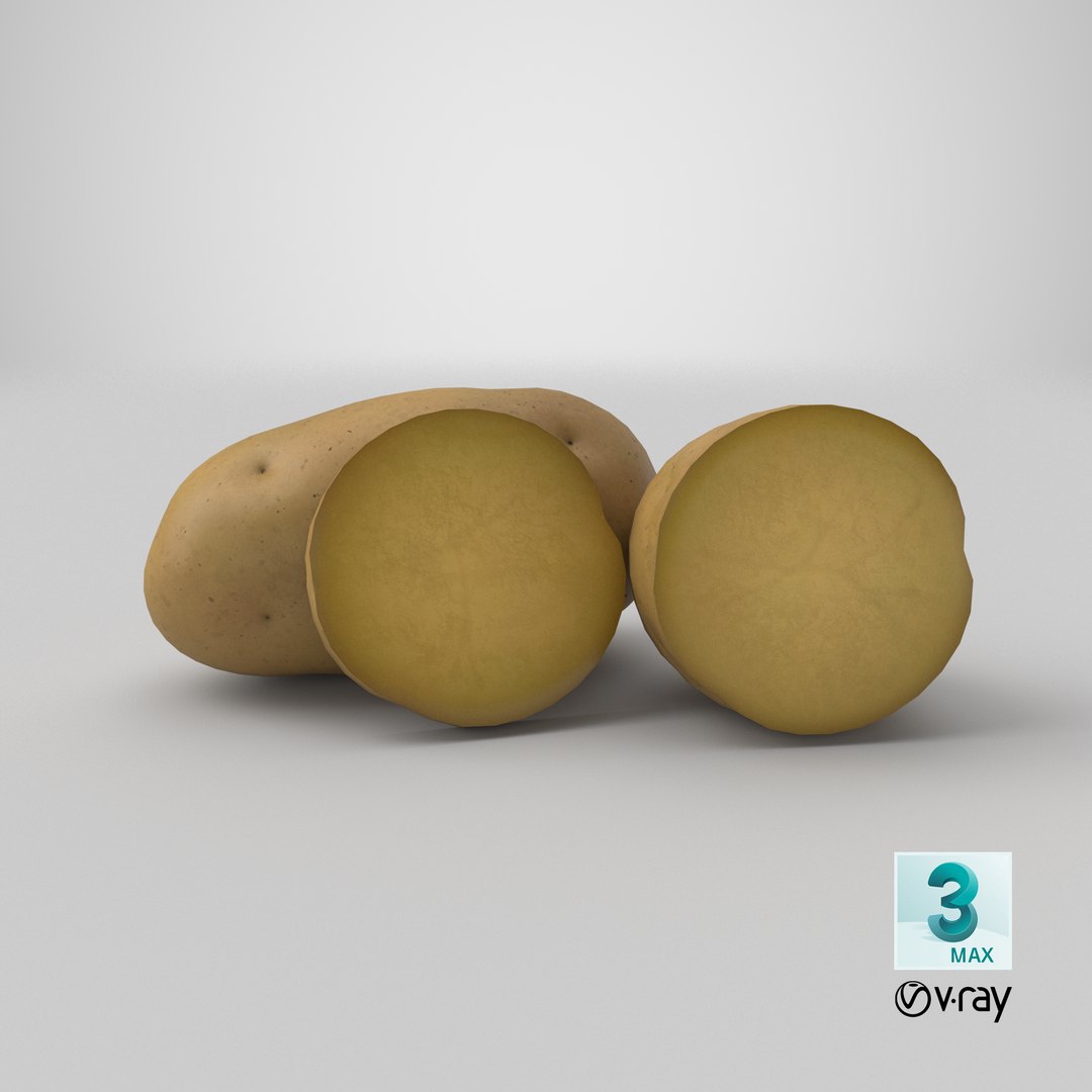 Cartoon Potato 3D Model - TurboSquid 2077811