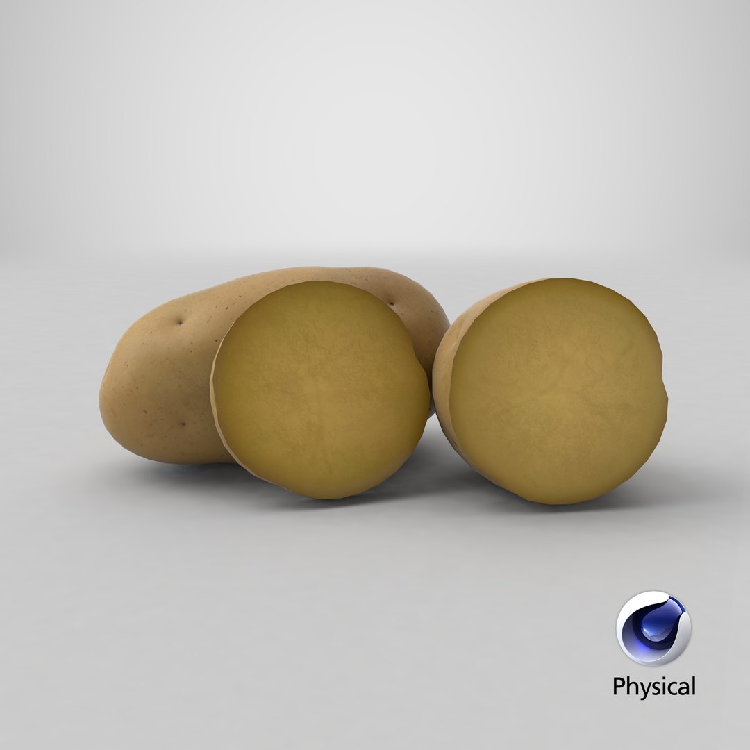 Cartoon Potato 3D Model - TurboSquid 2077811