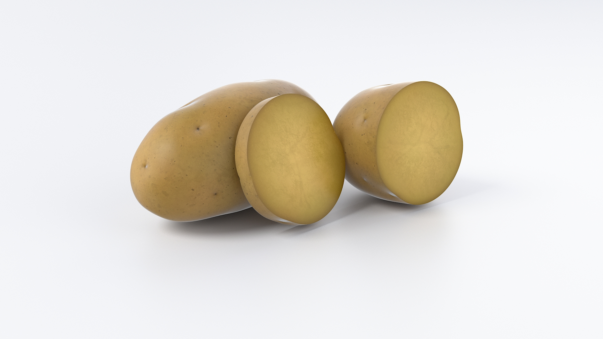 Cartoon Potato 3D Model - TurboSquid 2077811