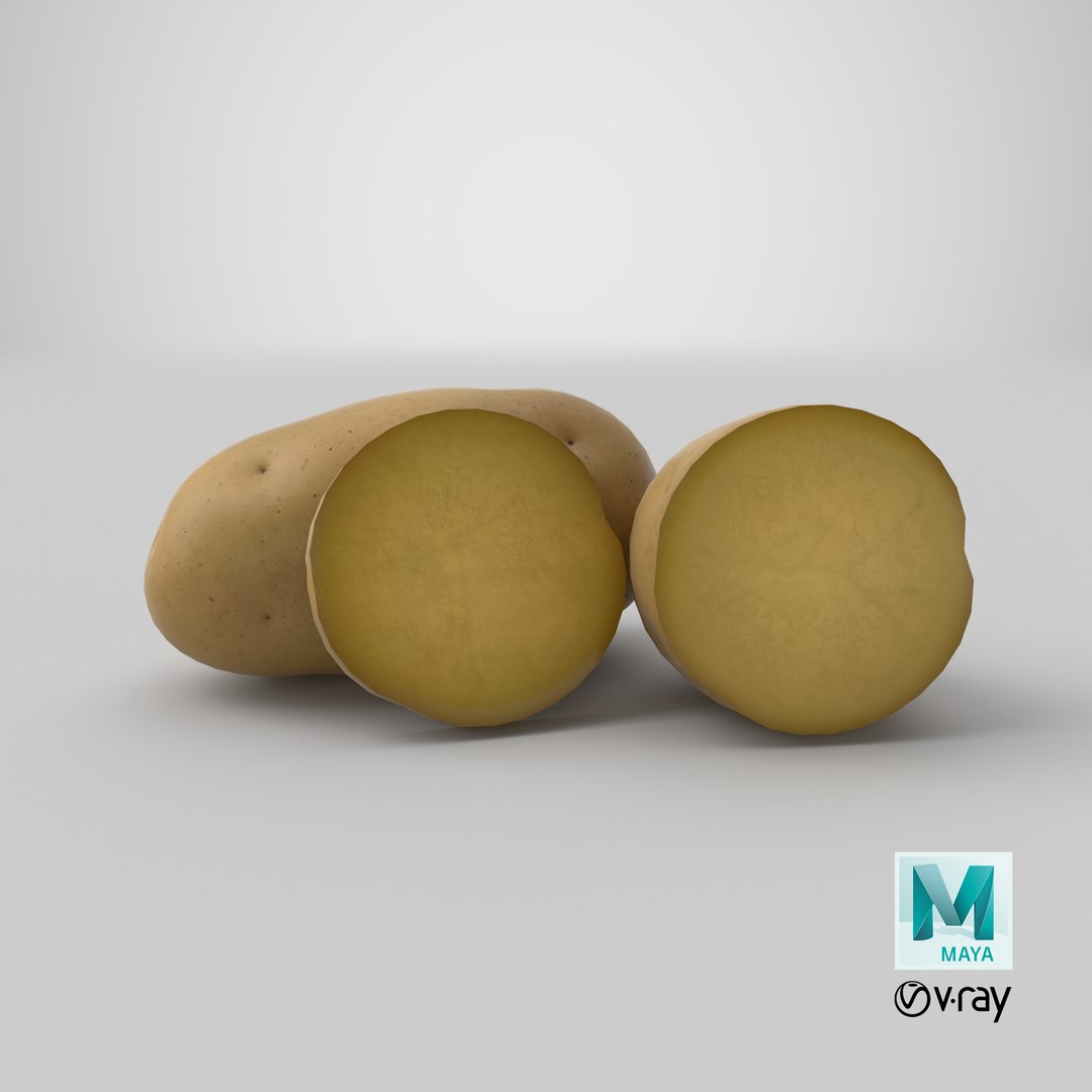 Cartoon Potato 3D Model - TurboSquid 2077811