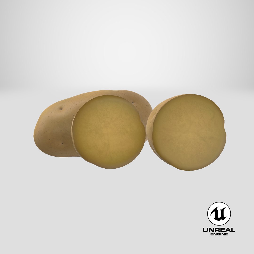 Cartoon Potato 3D Model - TurboSquid 2077811