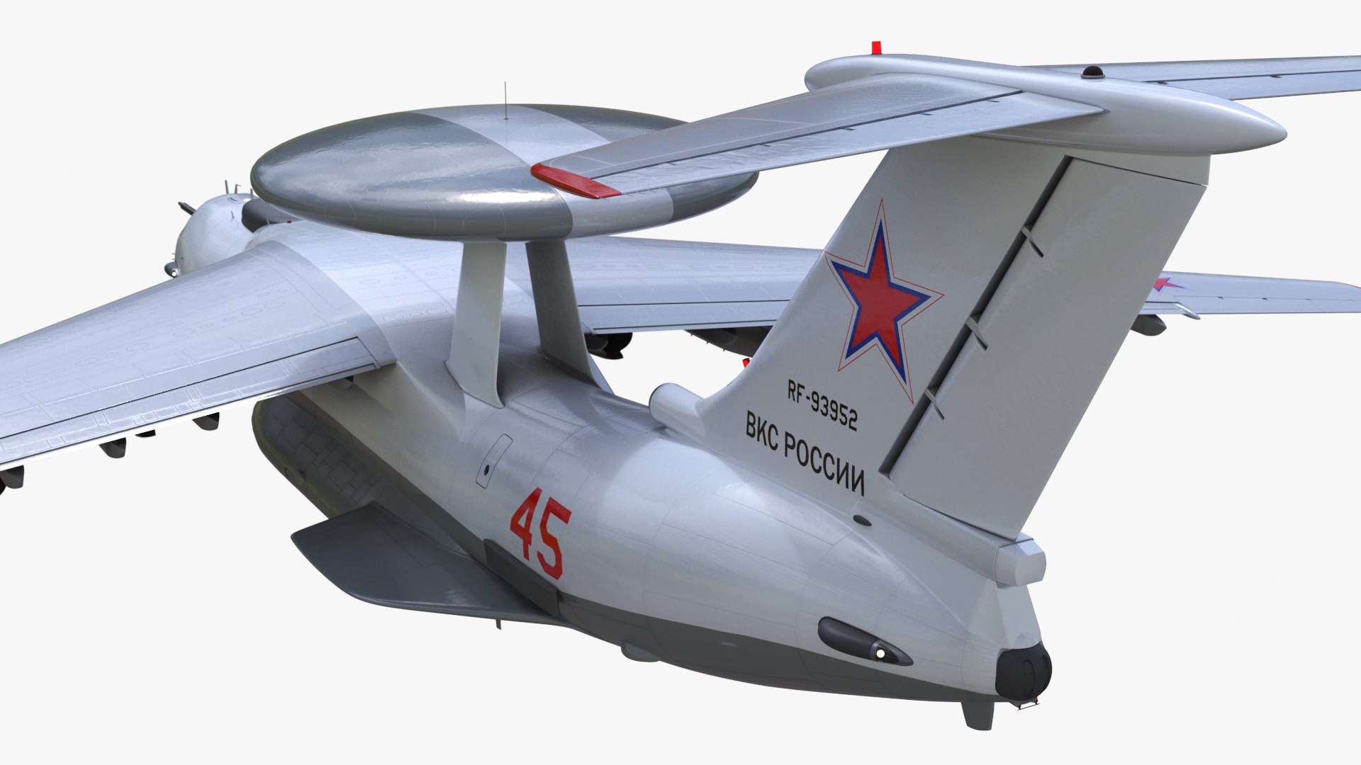 3D Beriev A 50 Aircraft In Flight - TurboSquid 2374670