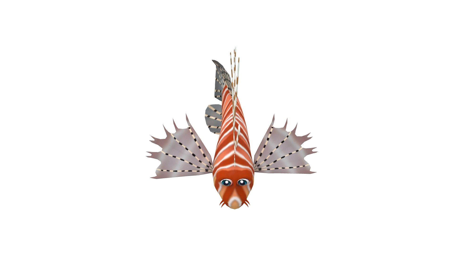 3D Model Lion Fish Toon Animation - TurboSquid 1586147