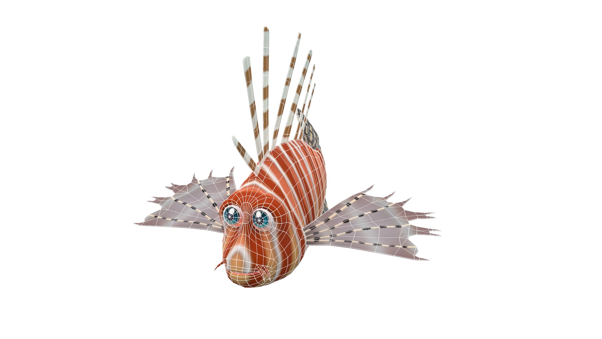 3D Model Lion Fish Toon Animation - TurboSquid 1586147