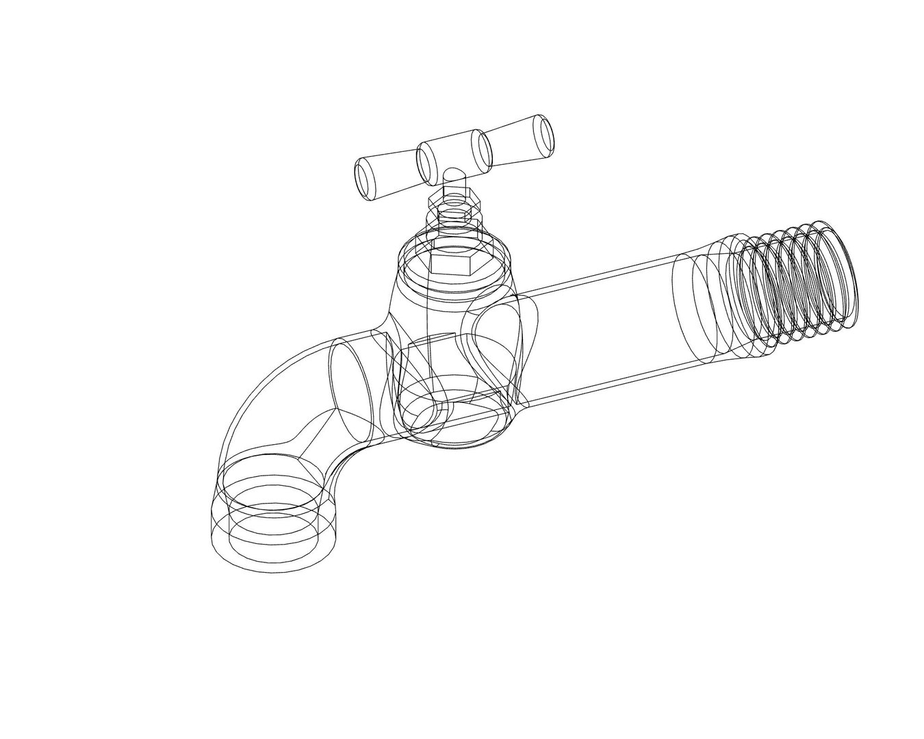 3D Brass Water Tap Model - TurboSquid 2013567
