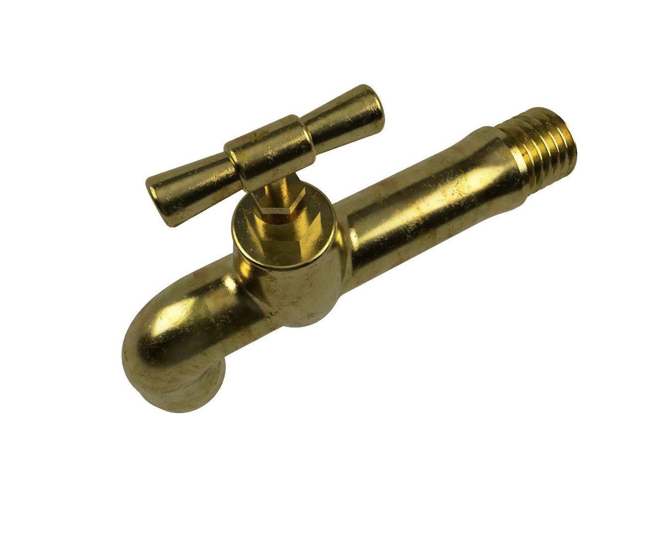 3D Brass Water Tap Model - TurboSquid 2013567