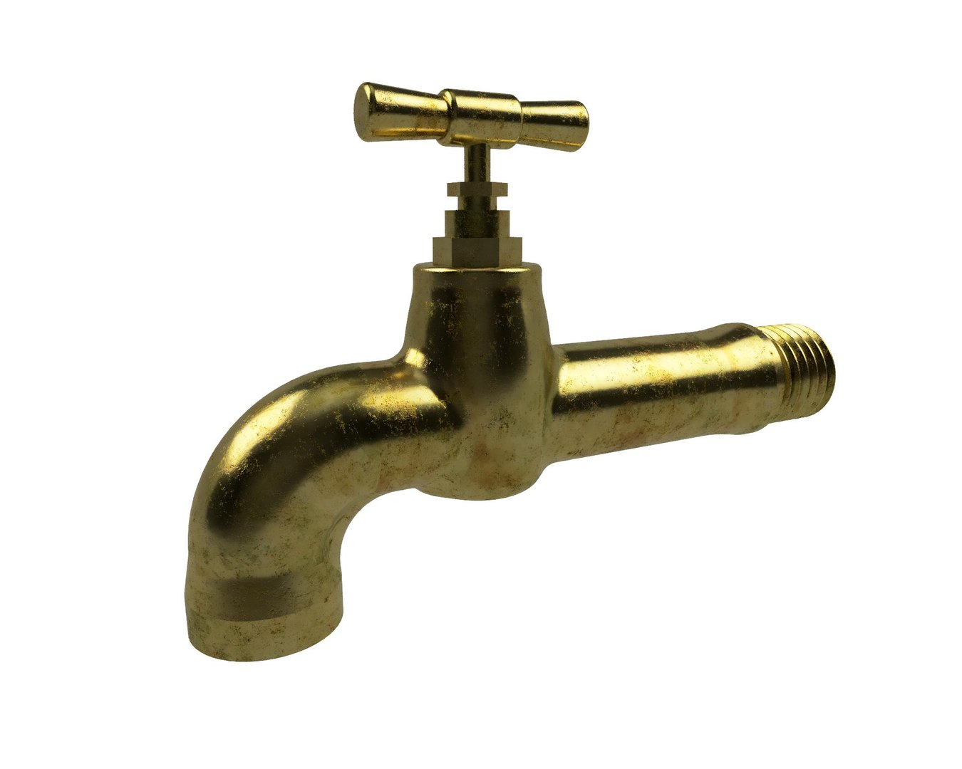 3D Brass Water Tap Model - TurboSquid 2013567