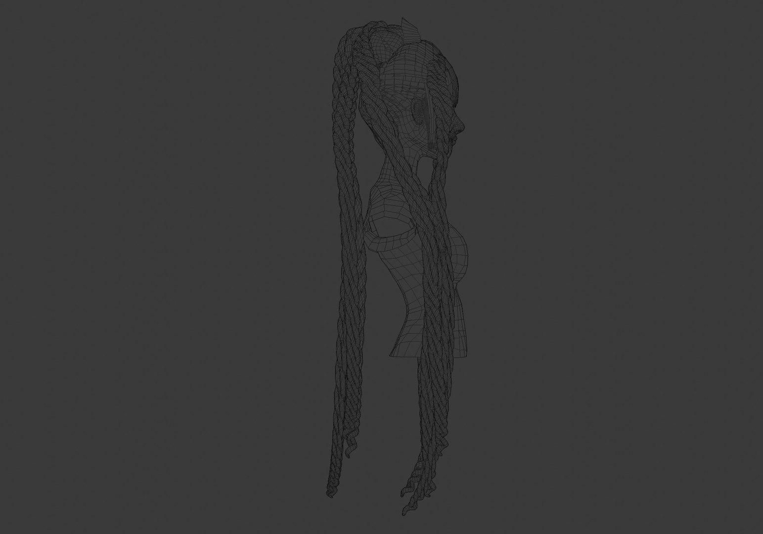 Stylized Ponytail Hairstyle 3D Model - TurboSquid 1943665