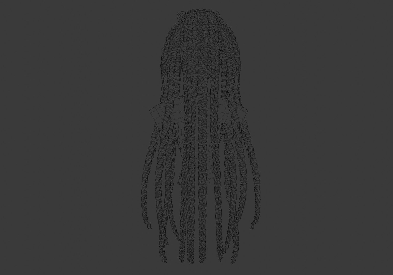 Stylized Ponytail Hairstyle 3D Model - TurboSquid 1943665