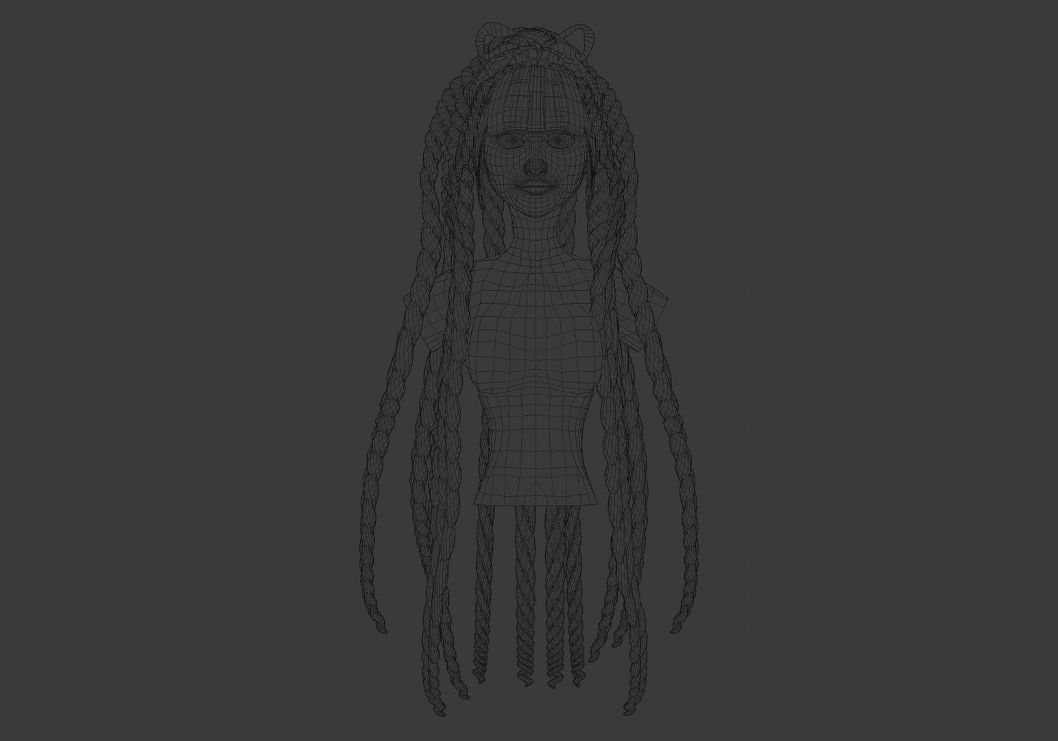 Stylized Ponytail Hairstyle 3D Model - TurboSquid 1943665