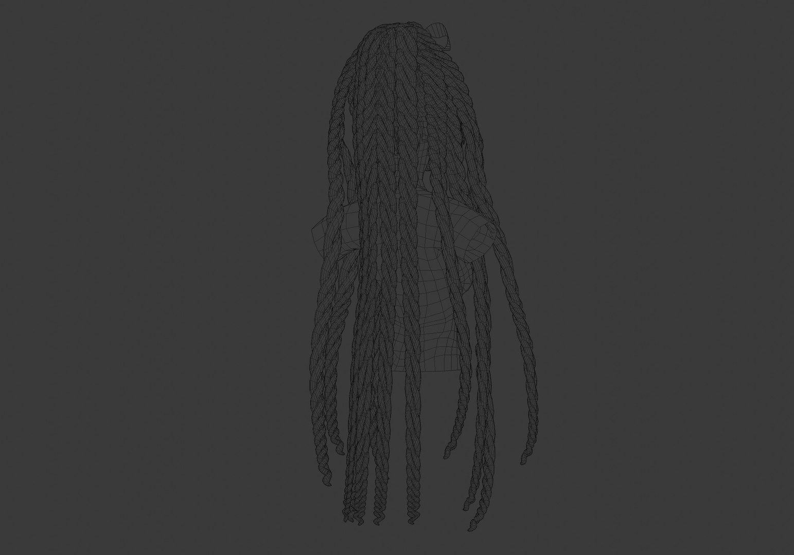 Stylized Ponytail Hairstyle 3D Model - TurboSquid 1943665