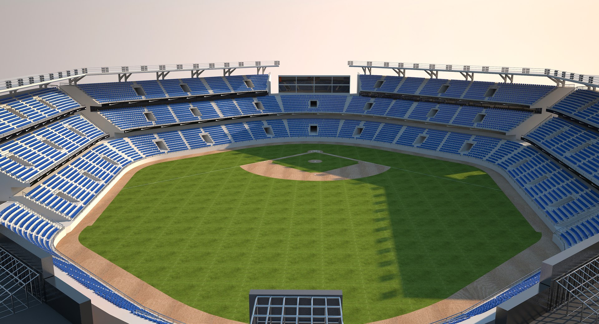 3D Baseball Stadium Basebal Model - TurboSquid 1230586