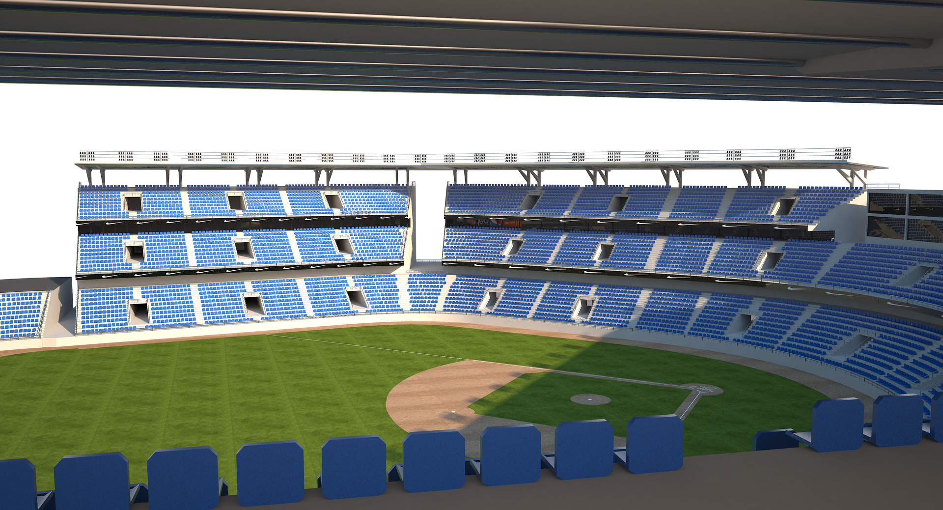 3D baseball stadium basebal model - TurboSquid 1230586