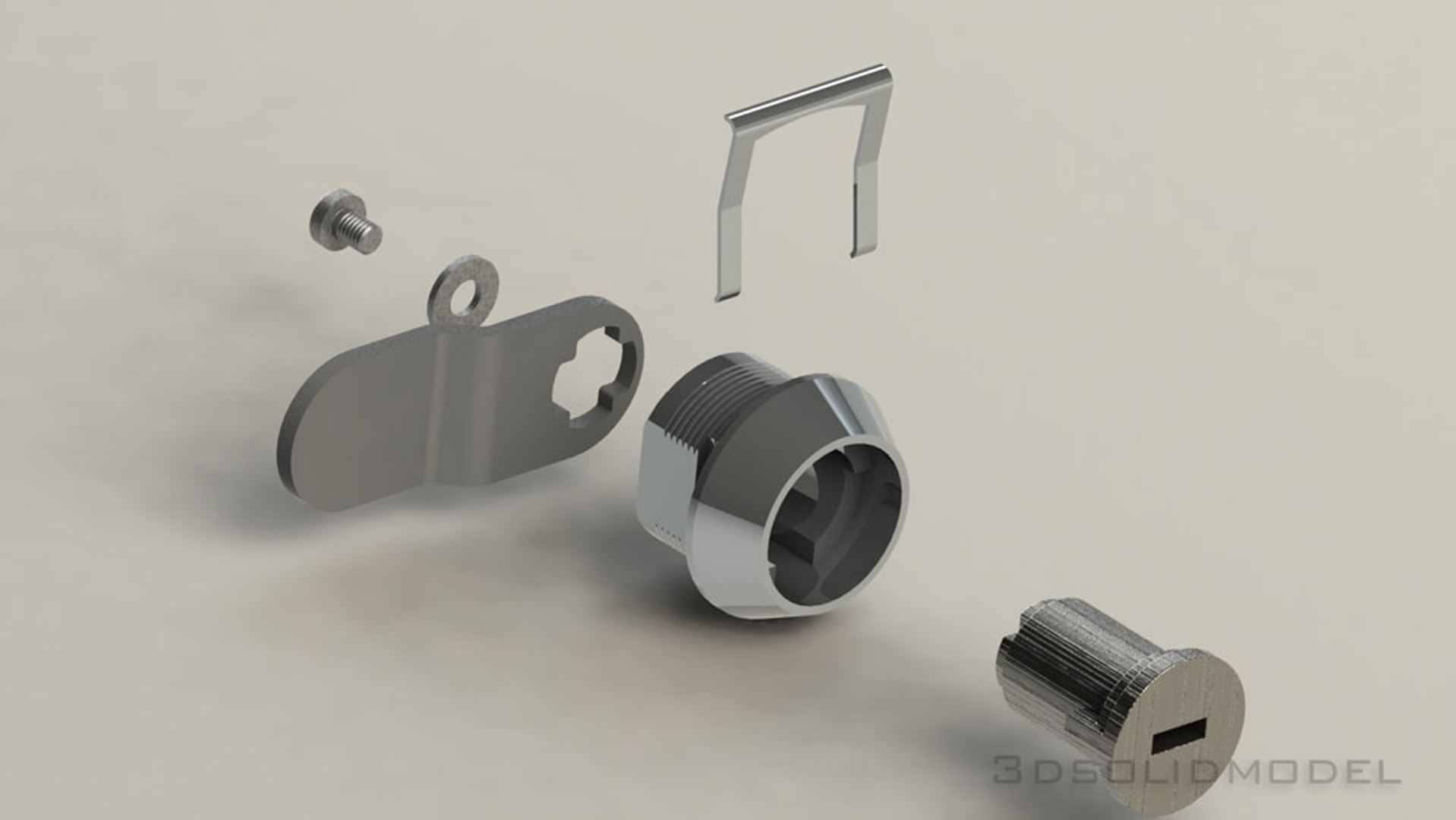 Cam Lock Mail 3d 3ds