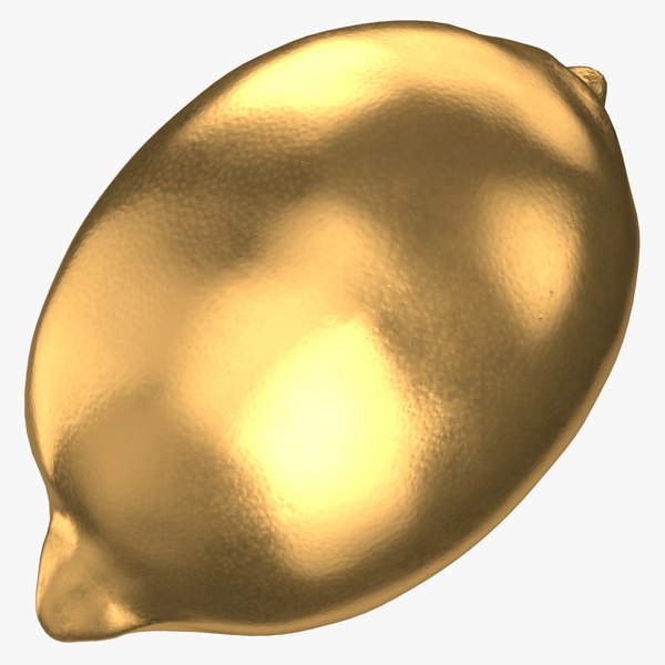 Lemon 01 gold 3D model - TurboSquid 1514774
