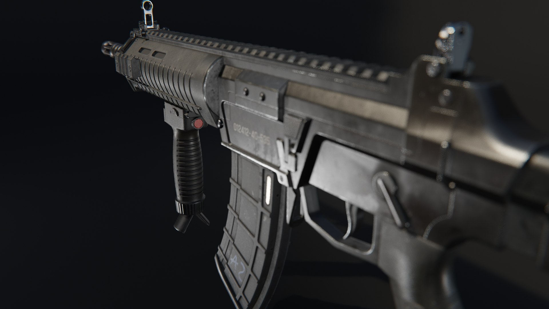 3D Grip Pod tipe 007 from QBZ 191 - TurboSquid 2122878