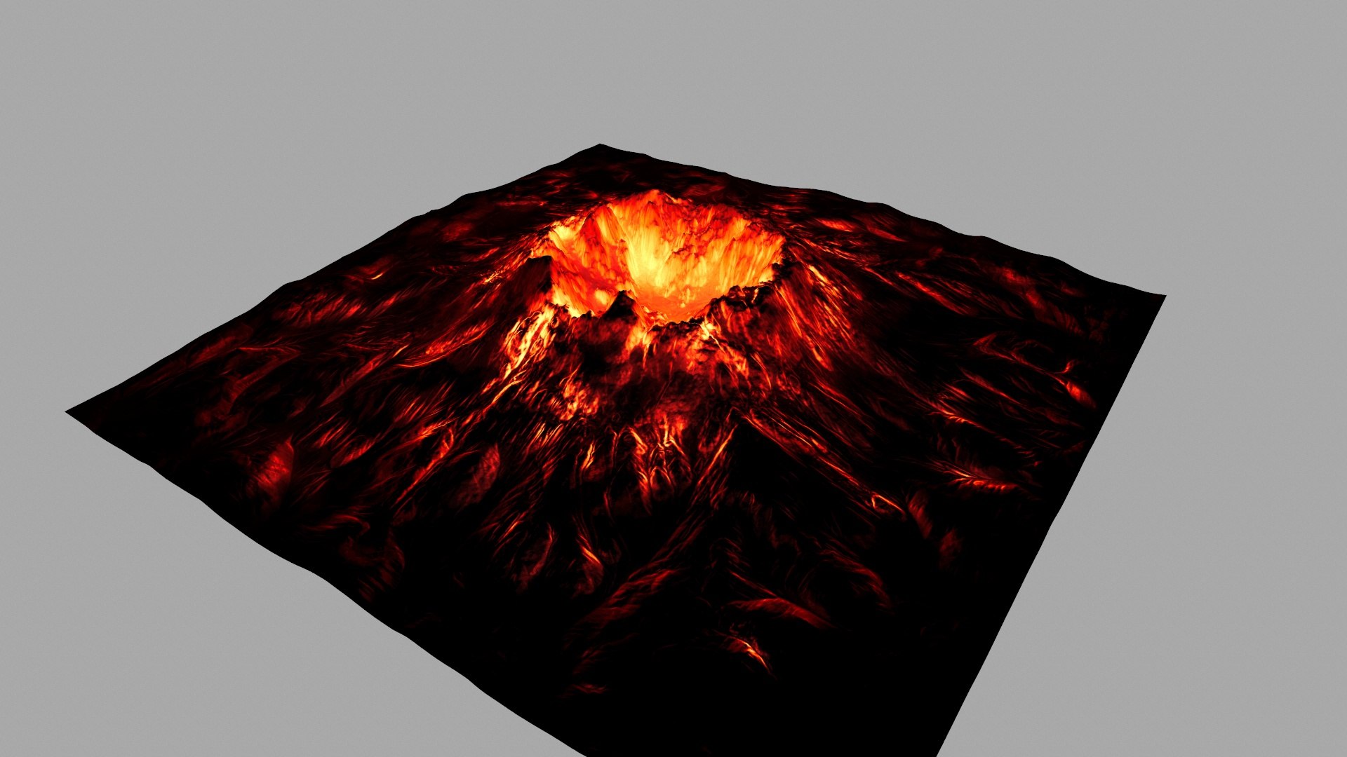 Volcano 3D Model - TurboSquid 1319317