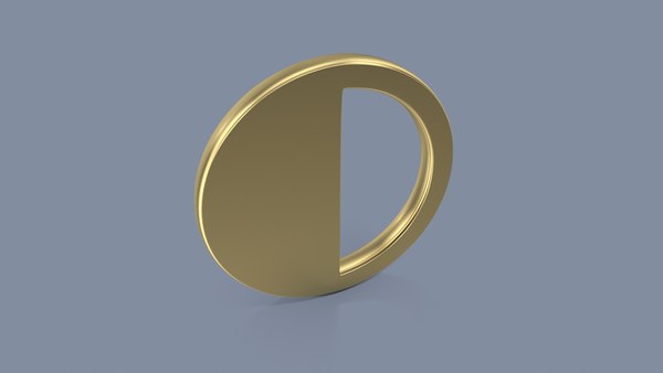 Half Circle Symbol Gold 3D 모델 - TurboSquid 2065320