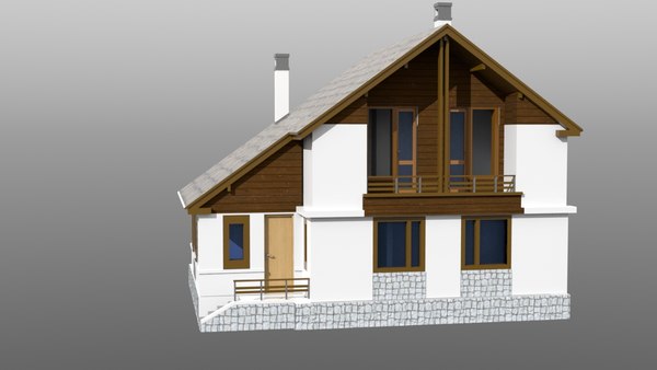 modelo 3d Casa de dos pisos - TurboSquid 991987