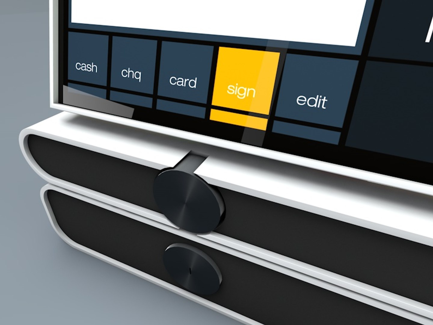 3d Contemporary Cash Register Modern
