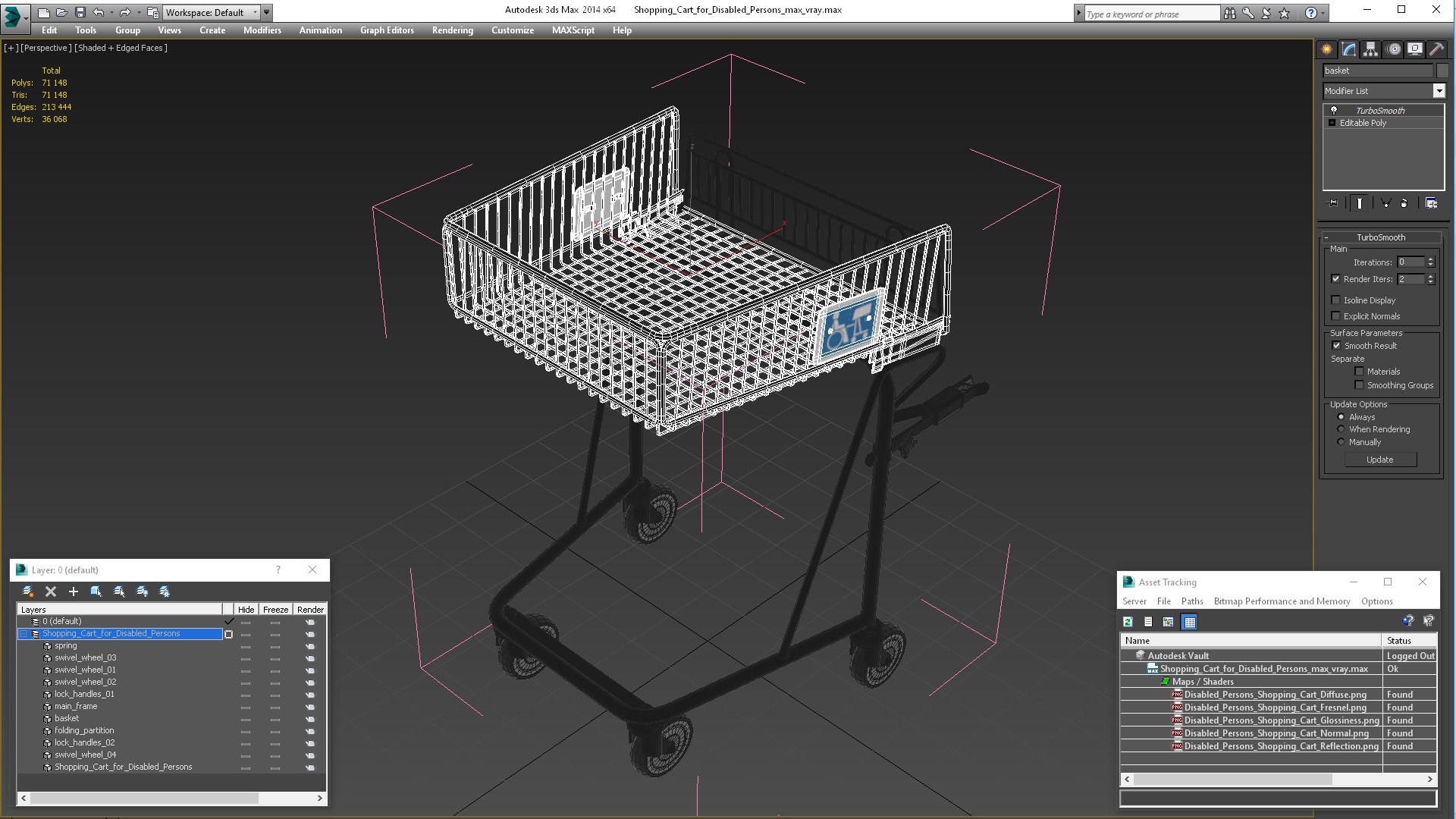 Shopping Cart For Disabled Persons 3D Model - TurboSquid 2061179