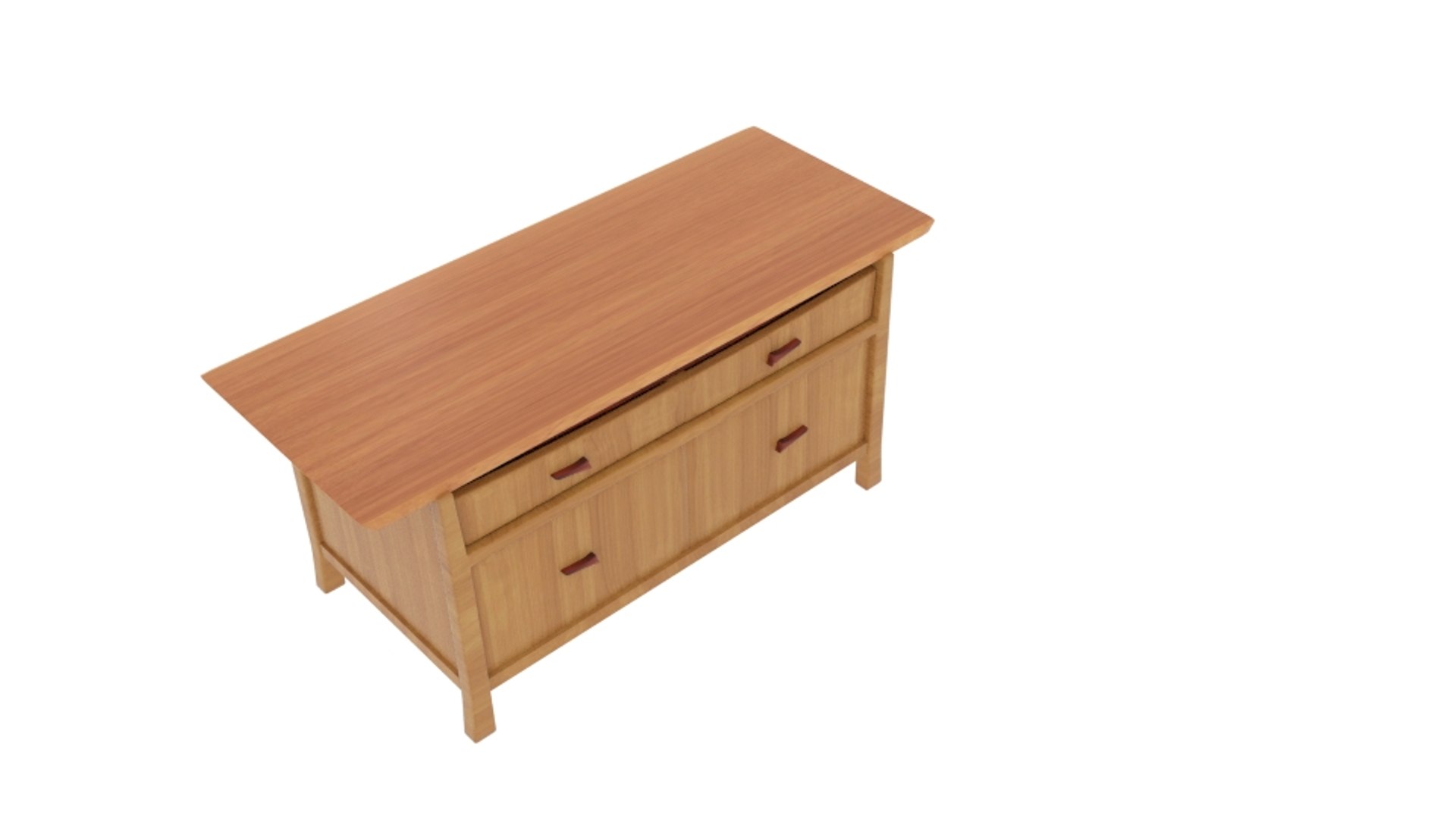 3D homestyle japanese table flat model - TurboSquid 1343531