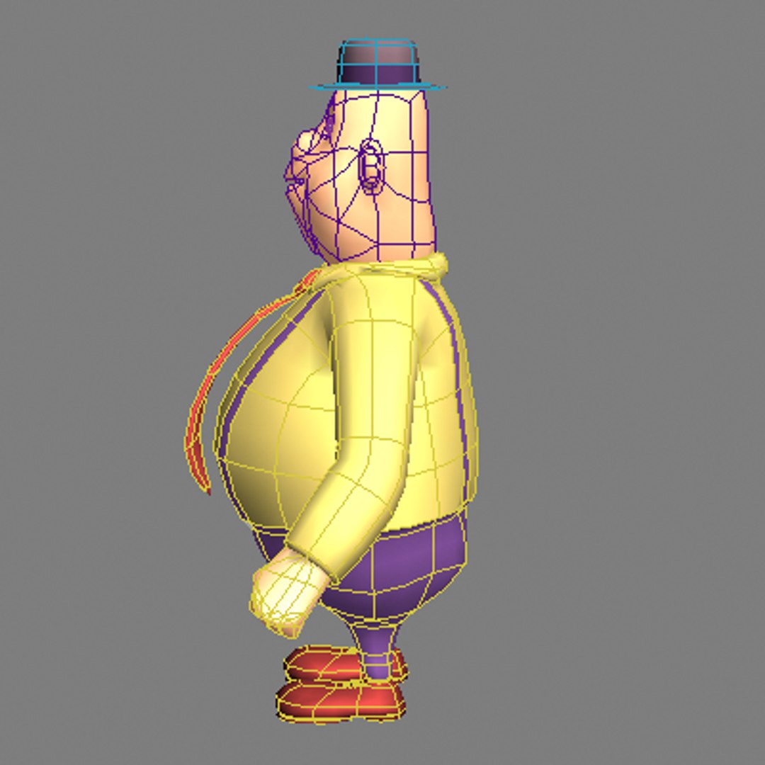 3d Bay Balon Fat Guy Model