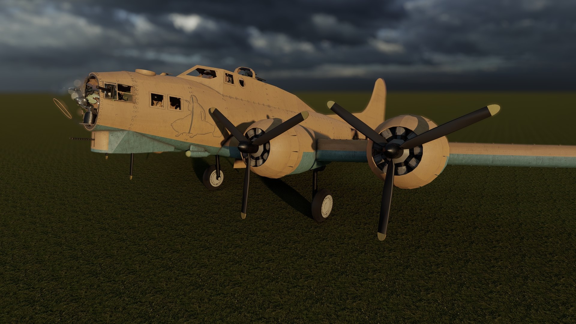 Boeing B-17 Flying Fortress 3D Model - TurboSquid 2326535