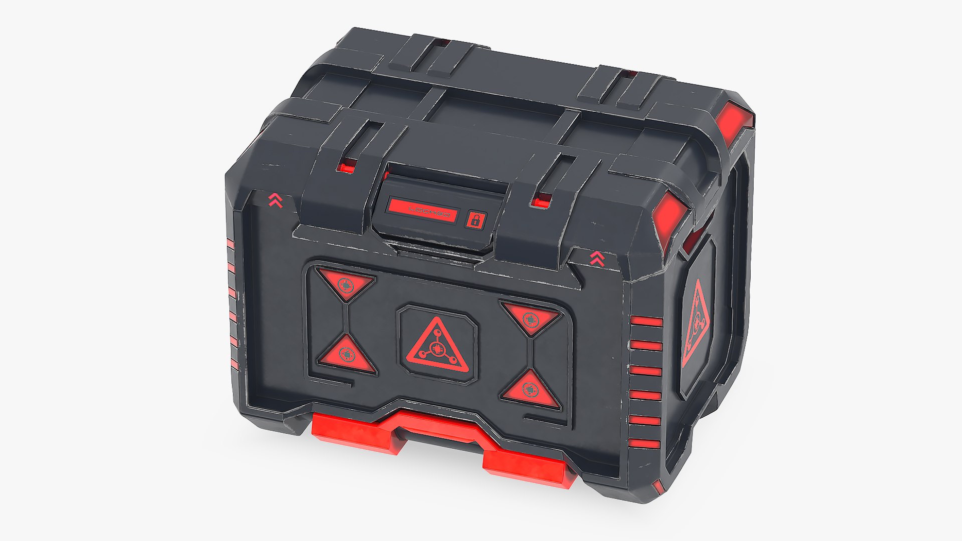 3D Sci-Fi Storage Crate Locked Model - TurboSquid 2351941