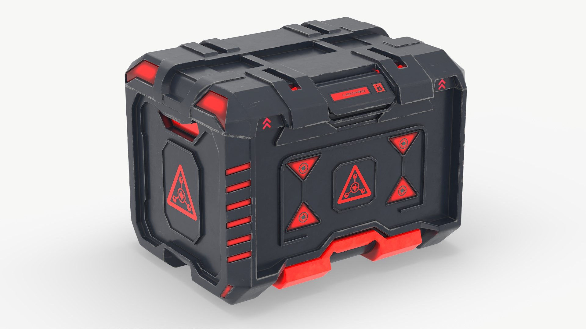 3D Sci-Fi Storage Crate Locked Model - TurboSquid 2351941
