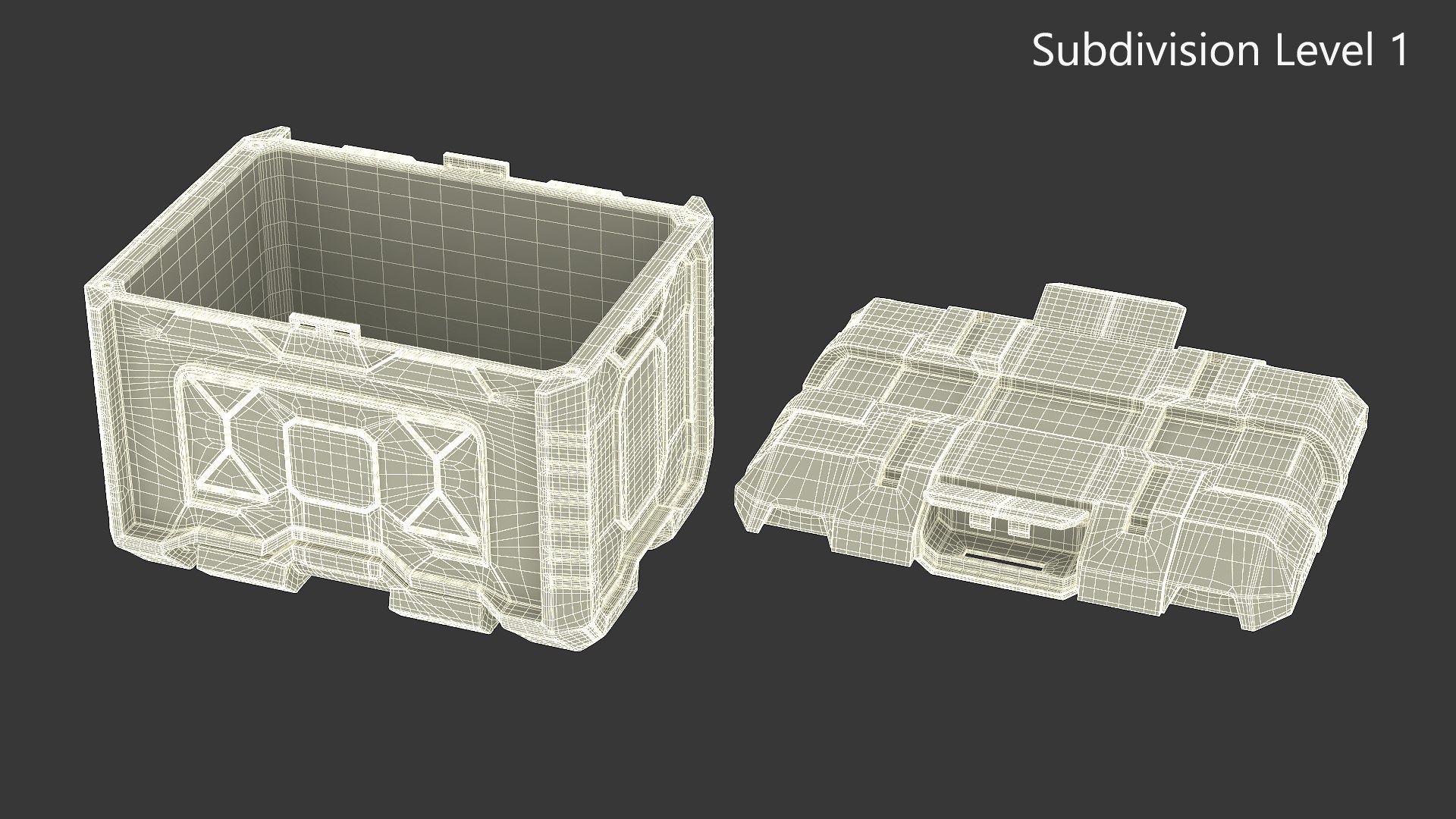 3D Sci-Fi Storage Crate Locked Model - TurboSquid 2351941