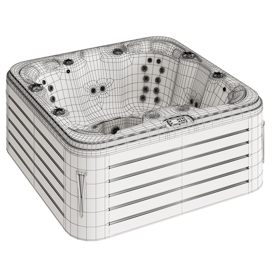 3D jacuzzi spa passionspas rewind model - TurboSquid 1585225