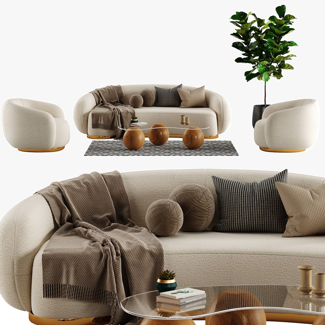 Furniture Sets 04 Living Room Model - TurboSquid 2158442